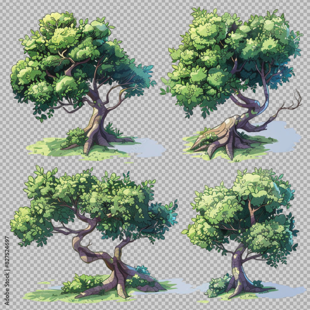 Tree PNG, Tree vector PNG, Forest PNG, Tree illustration, Tree graphic ...