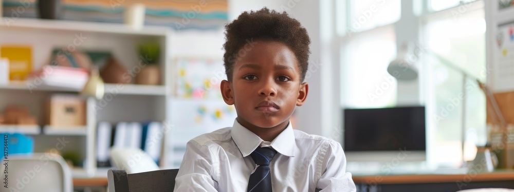 Defiant African American Elementary Student Challenges Teacher's ...