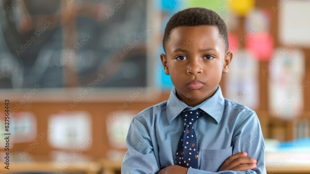 Defiant African American Elementary Student Challenges Teacher's ...