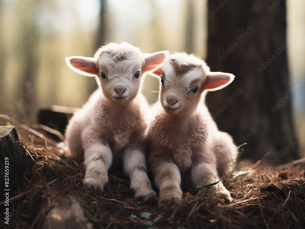 Newborn baby goats pose for their first photoshoot just two days after ...