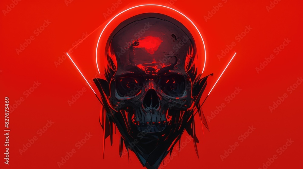 Beware of the ominous skull symbol acting as both a cautionary sign and ...