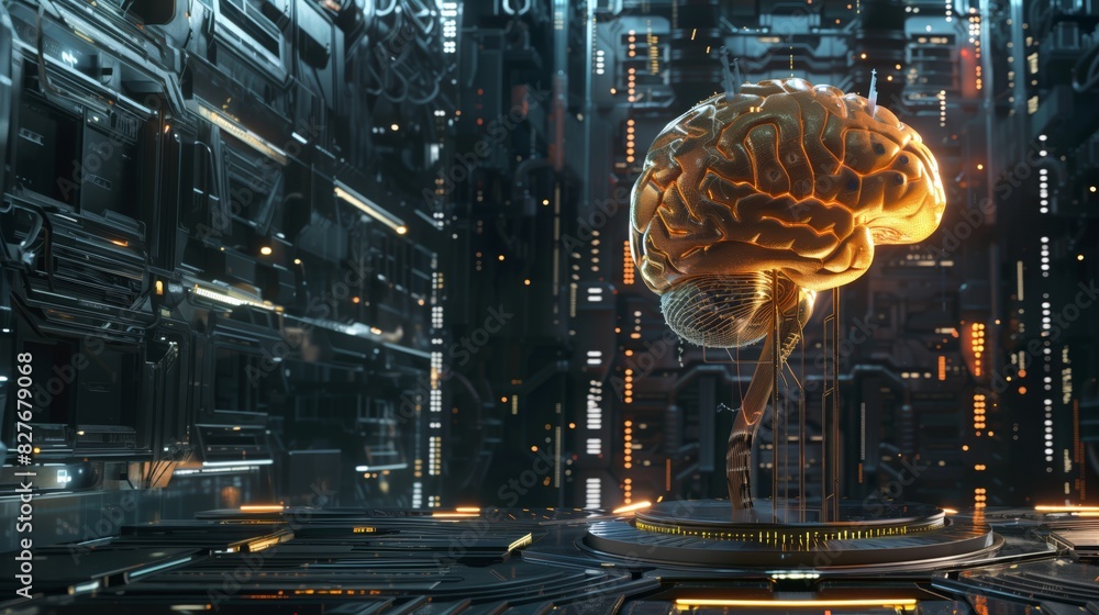 ai brain concept, human brain vs ai technologies, neuroscience Stock ... ai brain concept, human brain vs ai technologies, neuroscience Stock ...