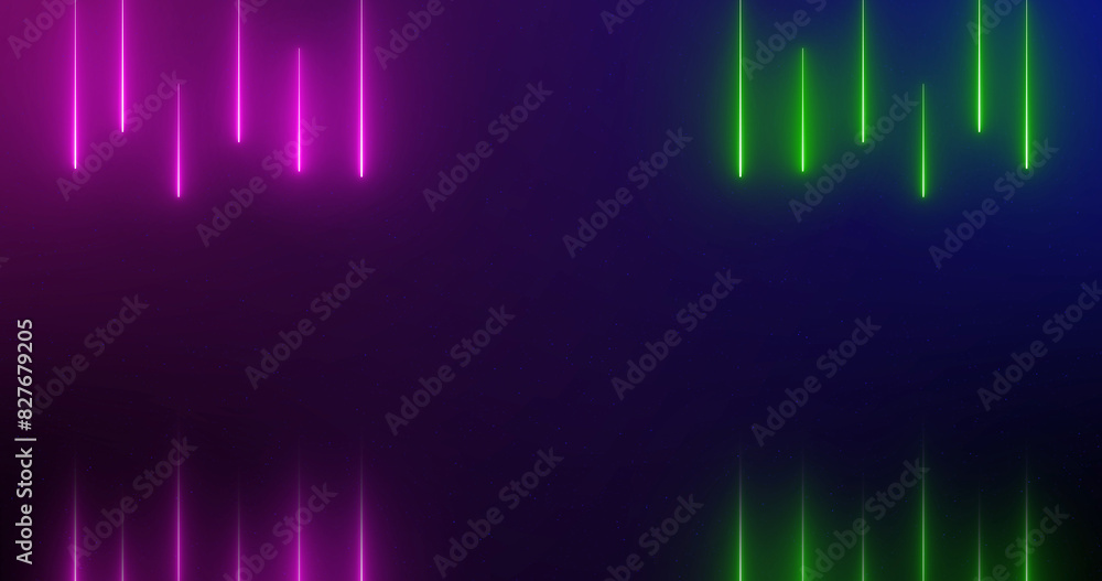 Live Streaming Background Frame - Animated Neon Overlay Template ...