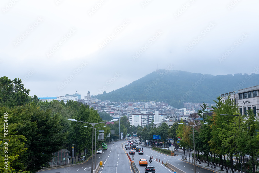 Seoul, South Korea - 3 September 2023: View of N Seoul Tower ...