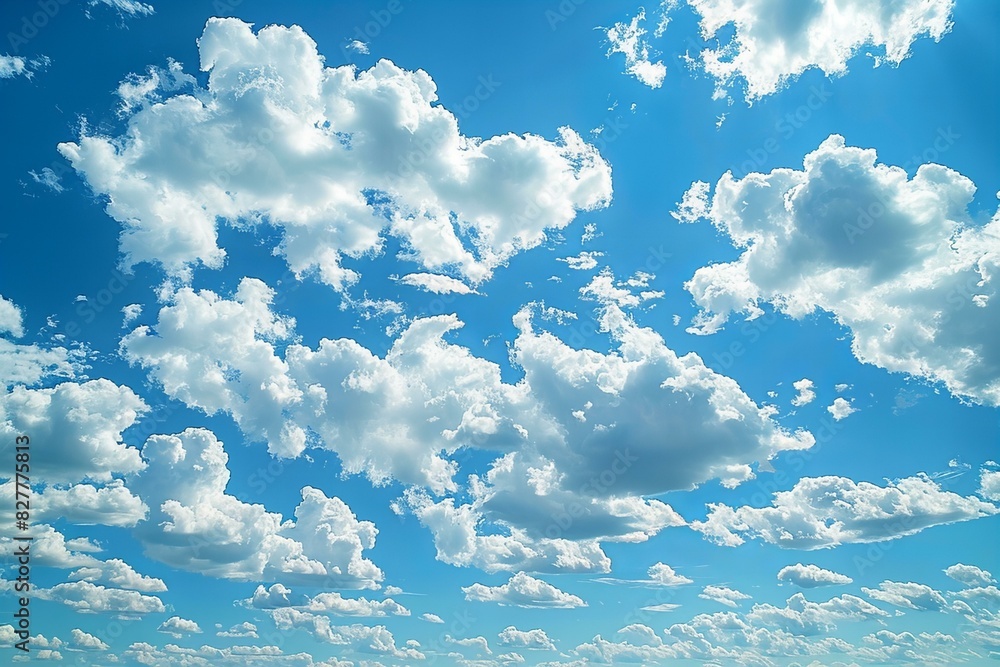 ภาพประกอบสต็อก White clouds in the blue sky, cloud background, sky with ...