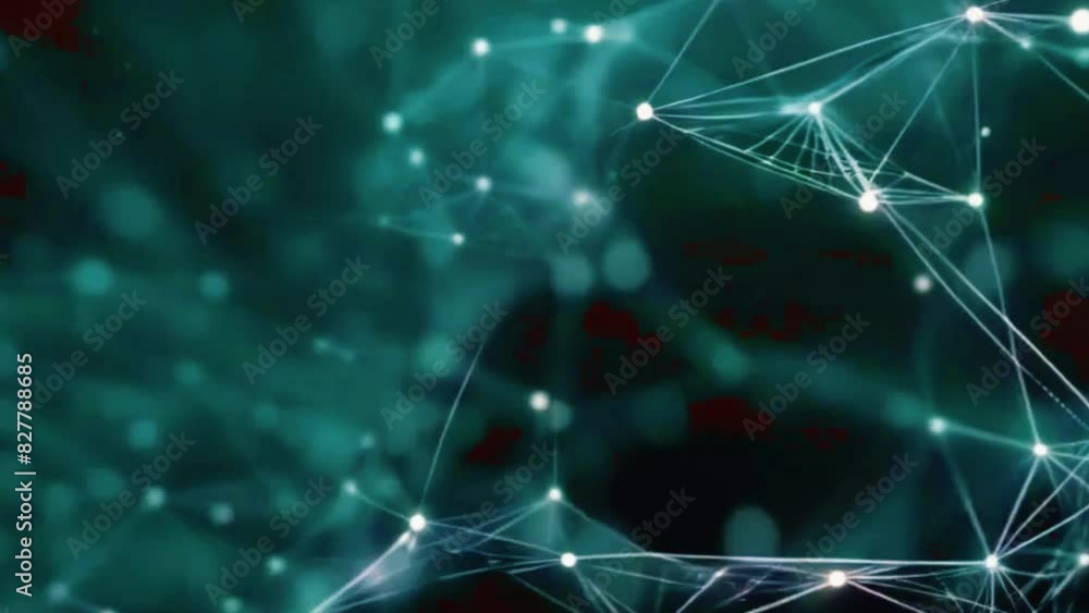 An animated constellation where stars (dots) and lines form and re-form ...