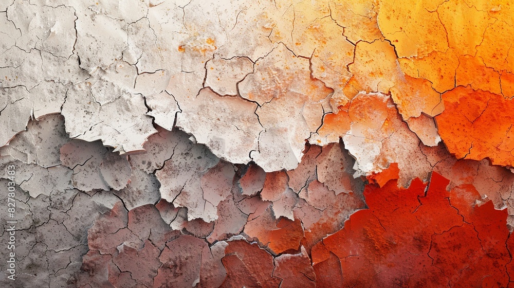 Cracked earth texture with gradient colors transitioning from white to ...