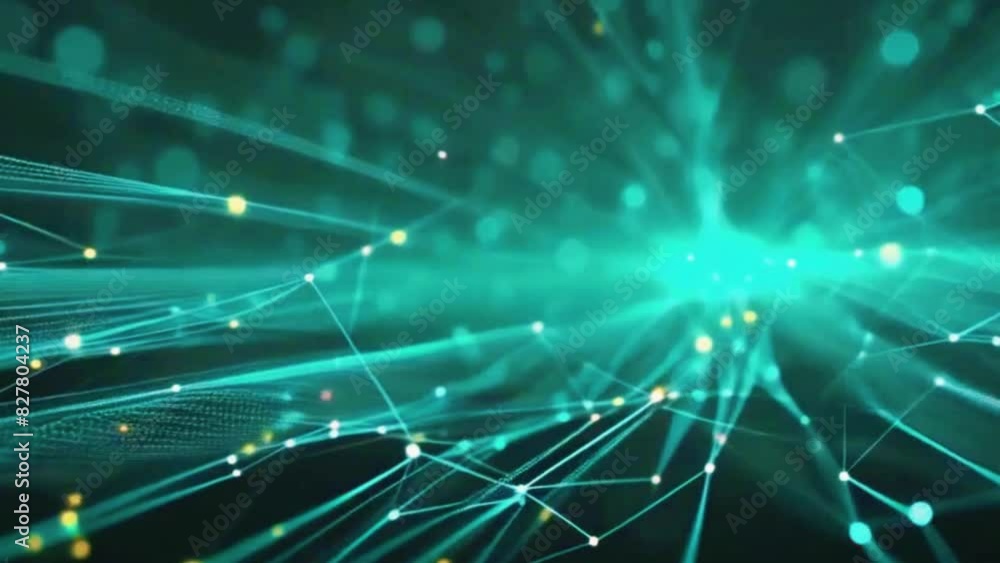 Video „Lines of dots travel across the screen, creating pathways that ...