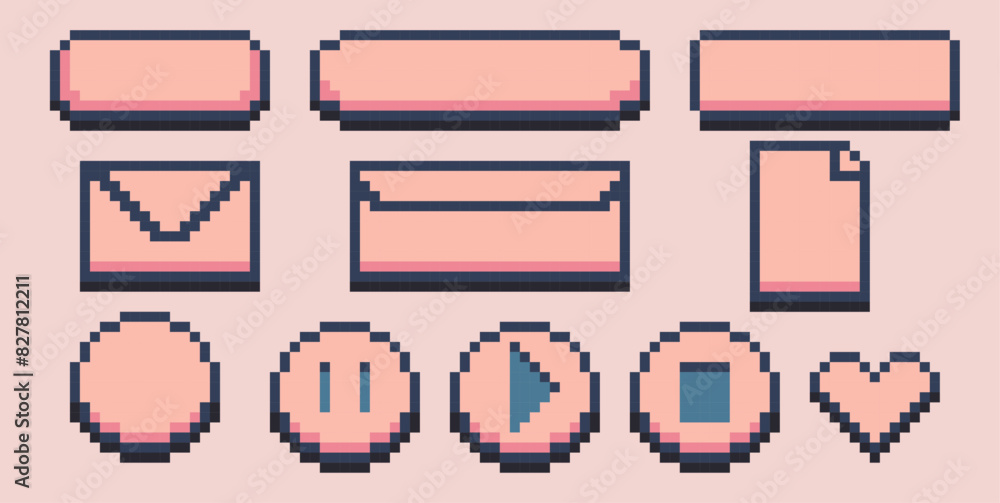 Pixel Art Speech Boxes, Dialogue Boxes Assets for retro Games, speech ...