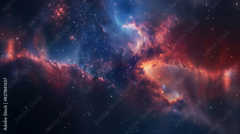 copy space, stockphoto, realistic space galaxy nebula. Background with ...