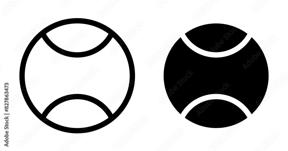 Tennis vector icon set. tennis sport ball sign suitable for apps and ...