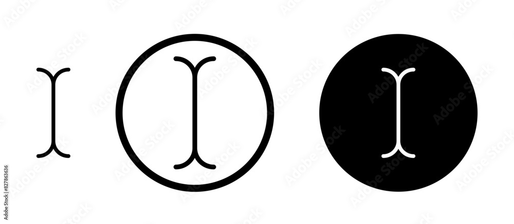 Vetor de Cursor text vector icon set. mouse type cursor sign. test edit ...