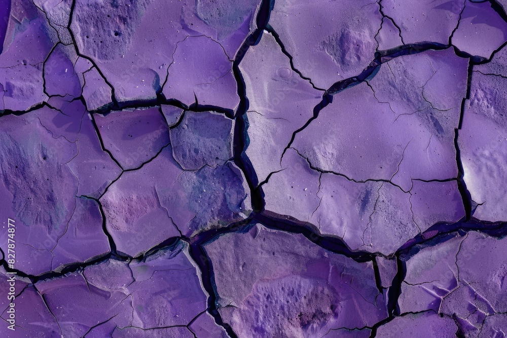 Aerial view of a color ground featuring a significant impact-induced ...