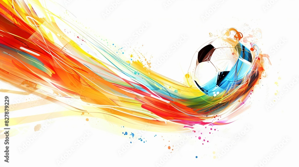 Coupe d'Europe de Football, arrière plan graphique, coloré sur fond ...