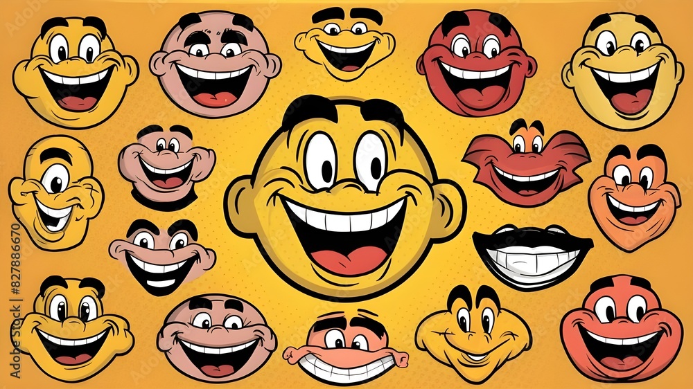 Classic 50s and 60s Cartoon Mascot Designs Stock Illustration | Adobe Stock