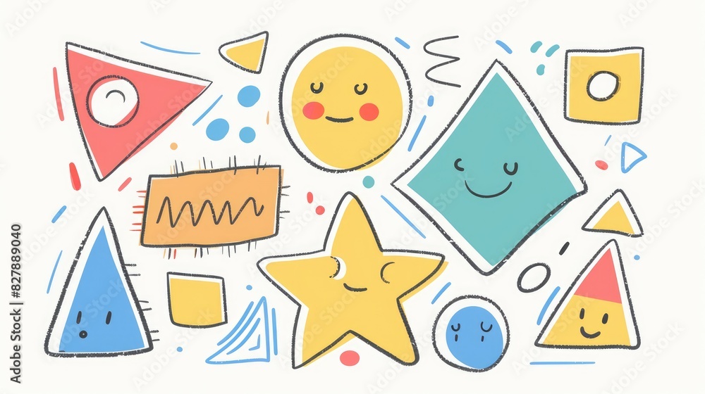 Shapes Drawing for Kids A Simple and Adorable Drawing Guide with Step ...