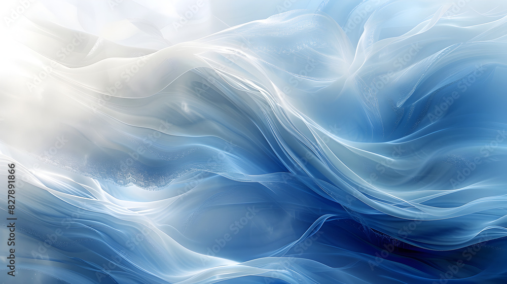 The blue neon wave line background exudes a dark, moody ambiance, with ...