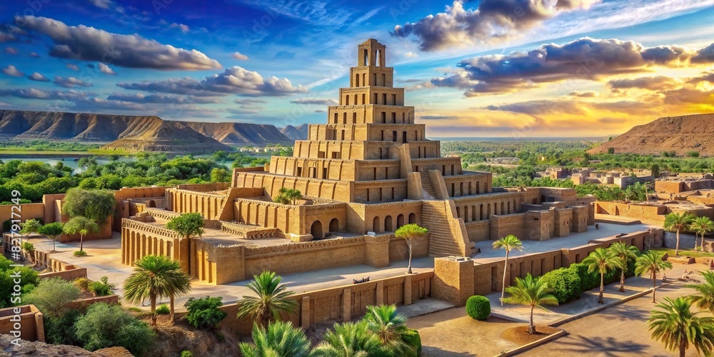Exploring ancient Babylon with views of the Tower of Babel, biblical ...