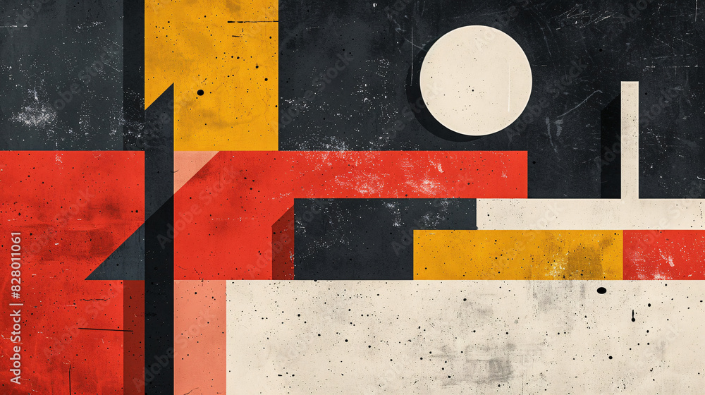 A simple yet striking background with bold, minimal shapes and a ...