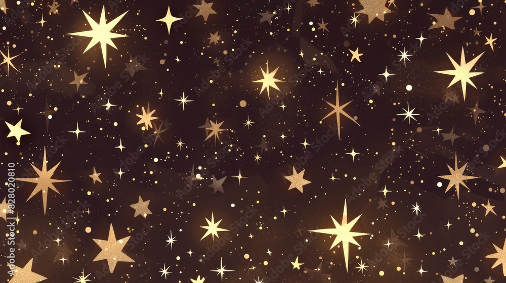 Animated twinkling stars in a charming white cartoon style featuring ...