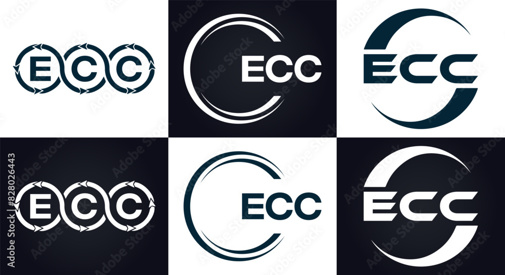 E C C, E C C design, E C C letter, E C C logo, ECC, ECC letter, ECC ...