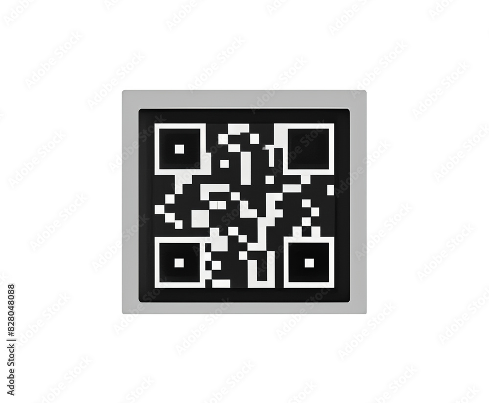 ภาพประกอบสต็อก QR code png, QR code png transparent images, QR code on white isolated background ...