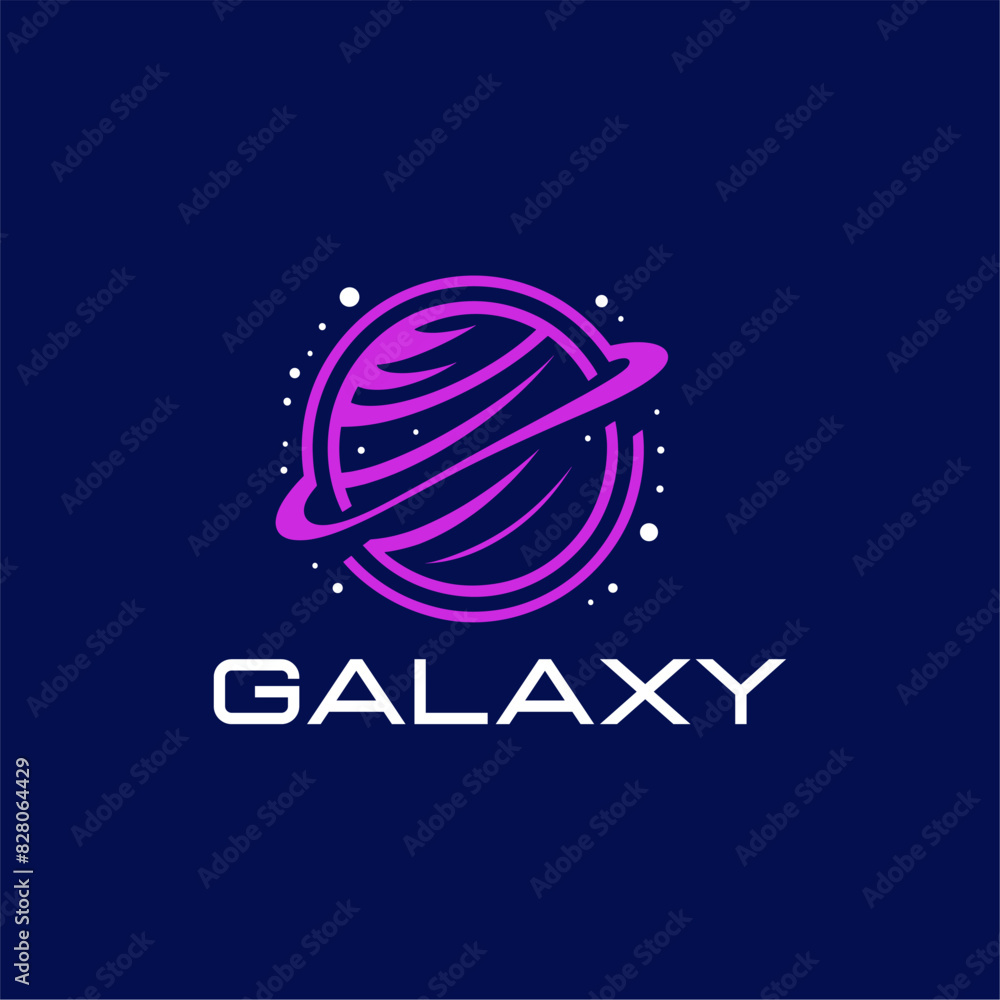 Galaxy logo, planet, space, astronomy, planet symbol, company logo ...