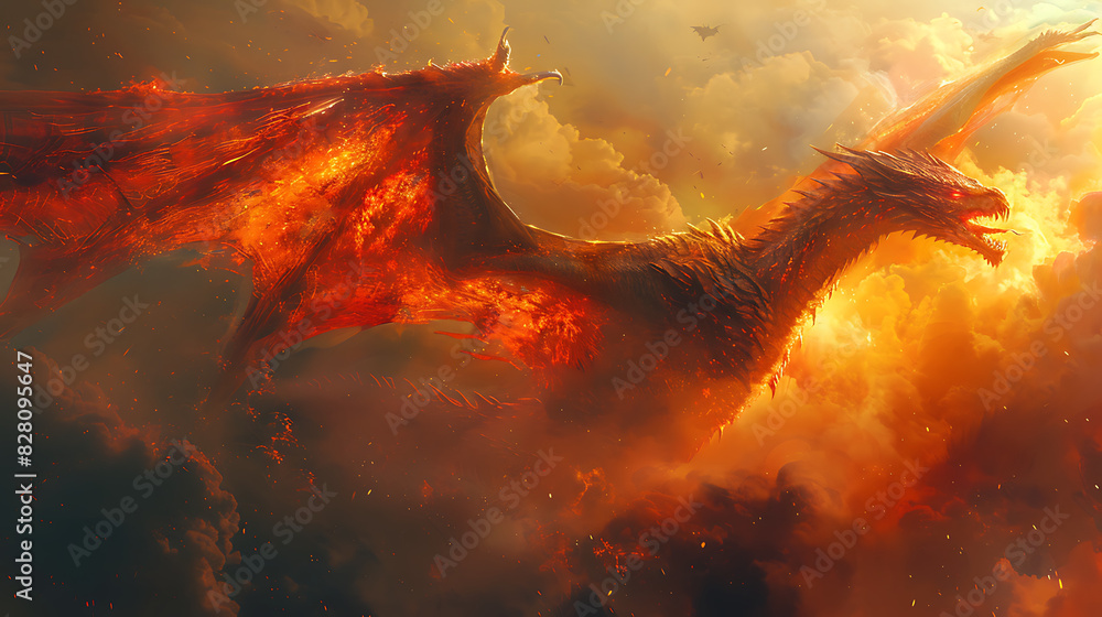 illustration of a mythical creature known as a wyvern with the body of ...