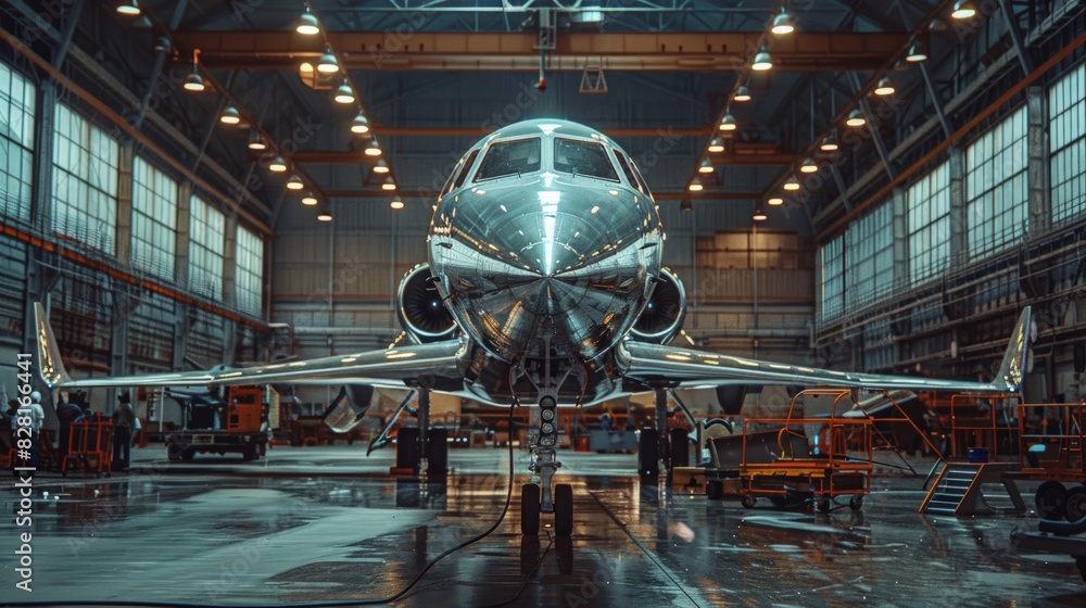 Aircraft Maintenance: Illustrate technicians performing maintenance ...