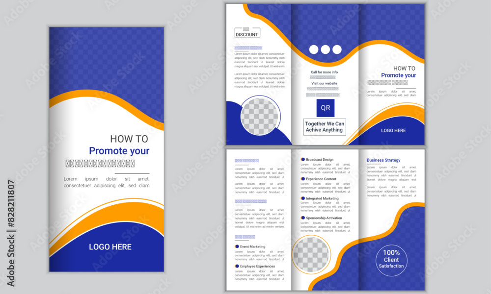 Simple and Minimalist Professional Modern Tri Fold Business Brochure ...
