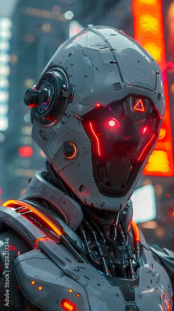 Formidable Cyberenhanced Supersoldier Wielding Pulsing Plasma Weaponry ...