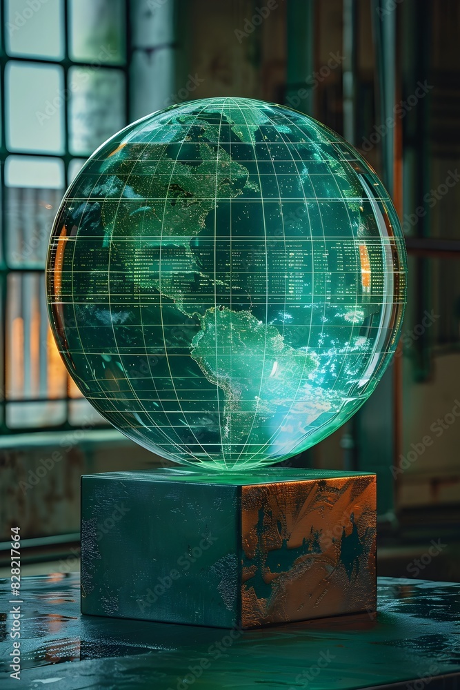 Holographic Climate Change Data Visualization on a Spherical World ...