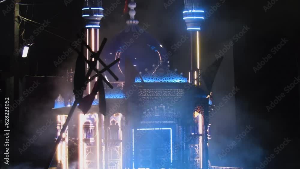 Tazia procession muharram ashura ceremony martyrdom of Imam Hussain ...