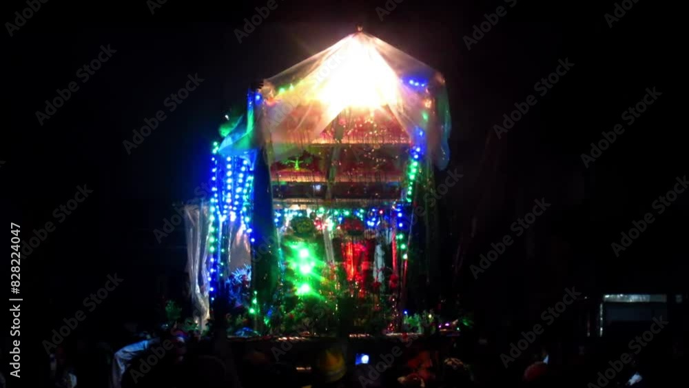 9th and 10th Muharram Ashura night observance on the streets by people ...