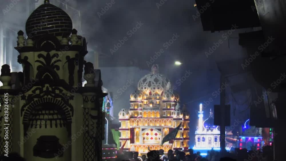 Tazia procession muharram ashura ceremony martyrdom of Imam Hussain ...