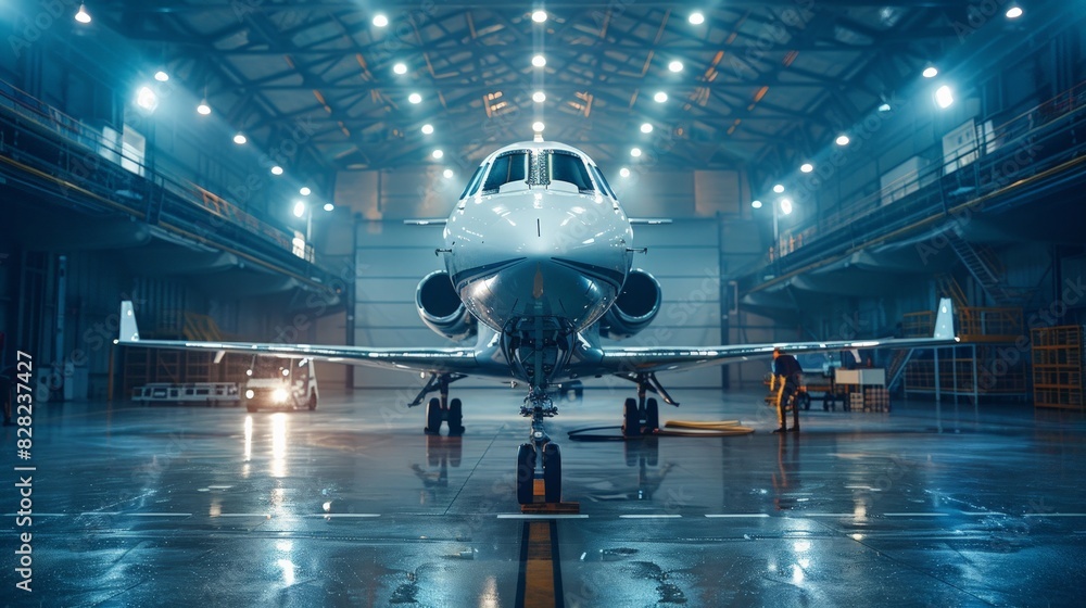 Aviation Technology: Engineers working on advanced aircraft technology ...