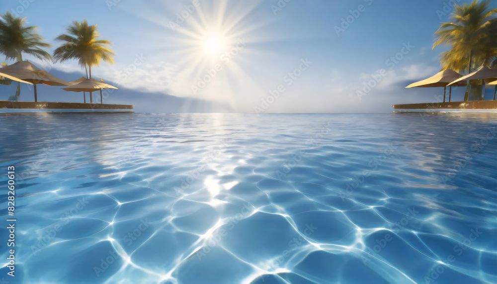 Swimming pool water image for advertisement and product and background ...