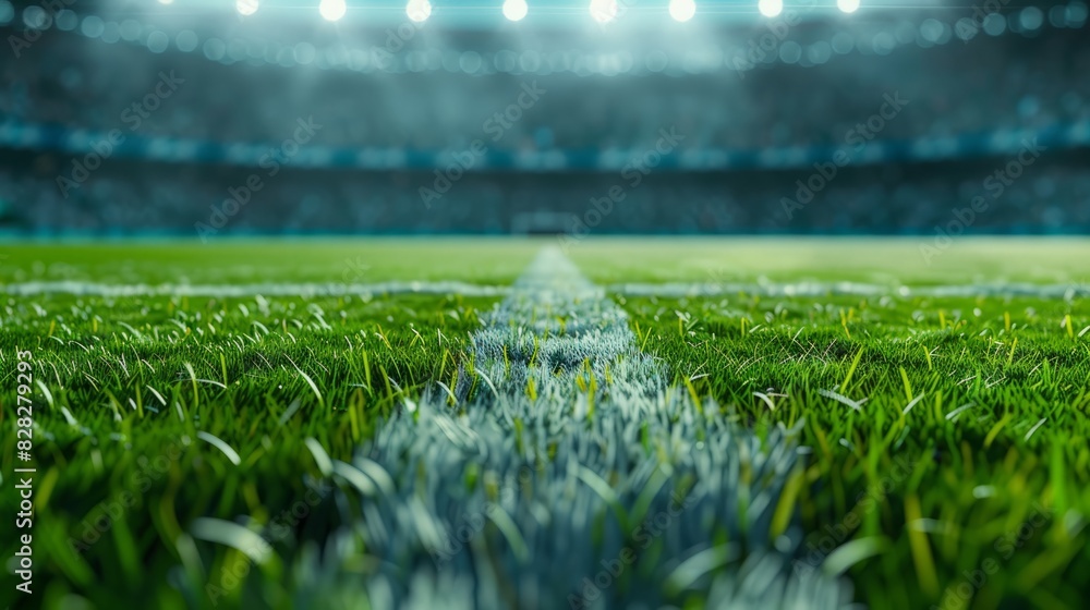 Close up soccer field lines. Background soccer pitch grass football ...