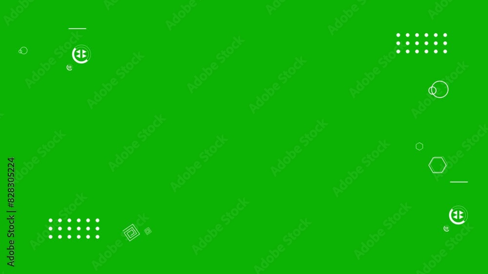 Overlay abstract motion graphic design elements, 2d animation of ...