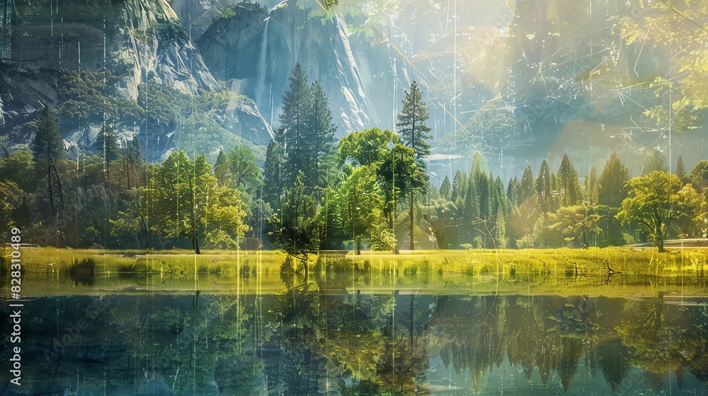 Sure, here is a sentence describing a landscape using some of your ...