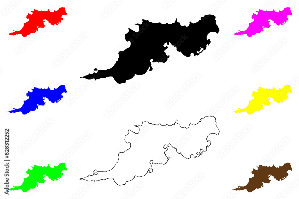 Tortola island (British Virgin Islands, United Kingdom, Cenrtal America ...