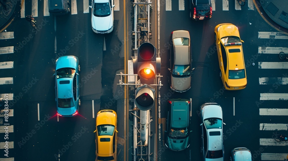 Foto de "Urban Congestion: A Street Scene of Heavy Traffic at a City ...