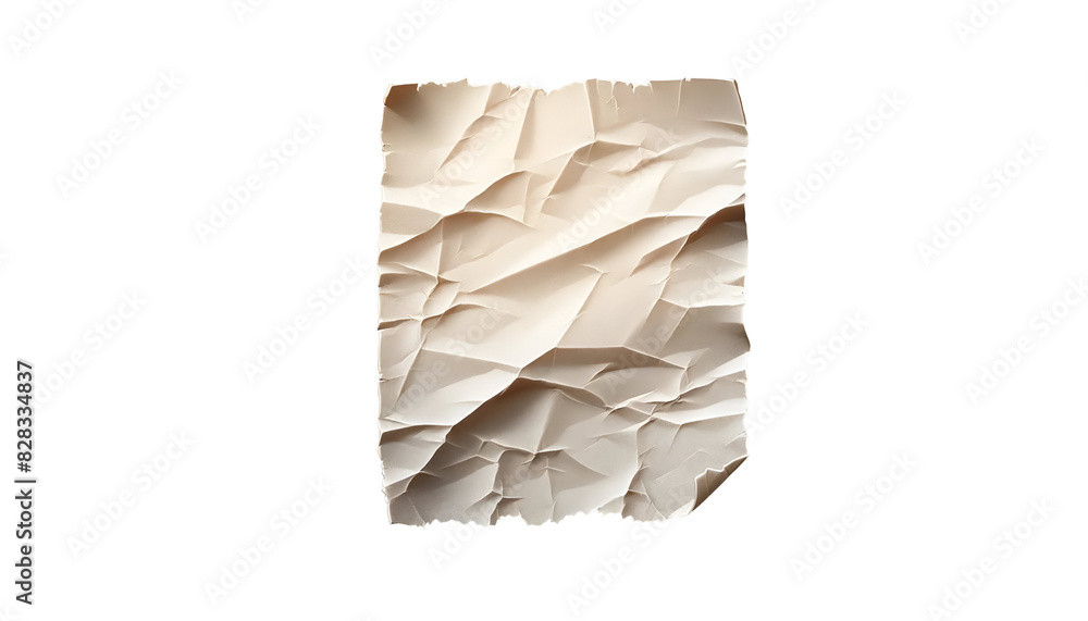 Crumpled paper, isolated on transparent background , PNG file. Stock ...