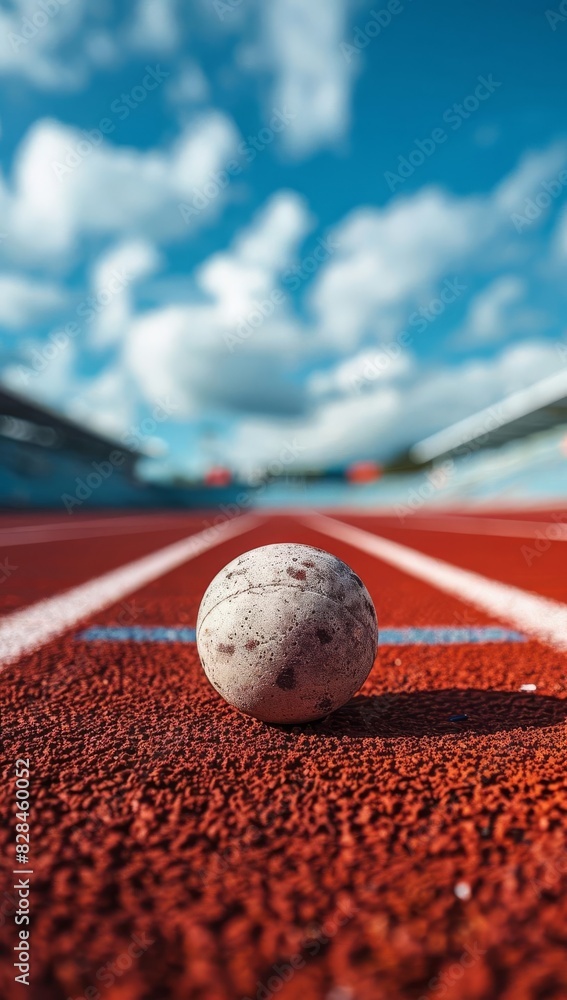 Olympic paris 2024 sport Shot Put Focus on a shot putter in action with ...