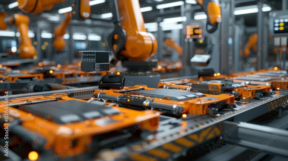 Automobile Assembly Line in Modern Car Manufacturing Plant High-Tech ... Automobile Assembly Line in Modern Car Manufacturing Plant High-Tech ...