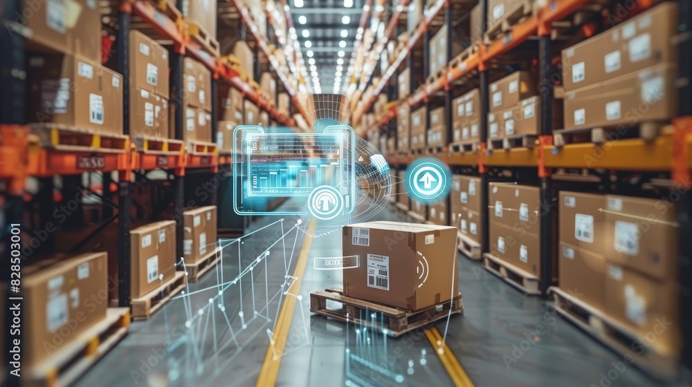 Smart warehouse management system using augmented reality technology to identify package picking ...