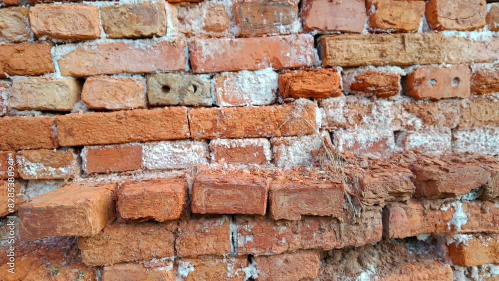 Ancient traditional brick kiln make air pollution by release gas CO2 ...