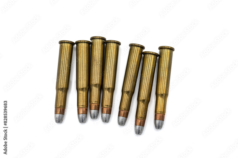 handful of old 30-30 caliber bullets for Winchester lever-action rifle ...