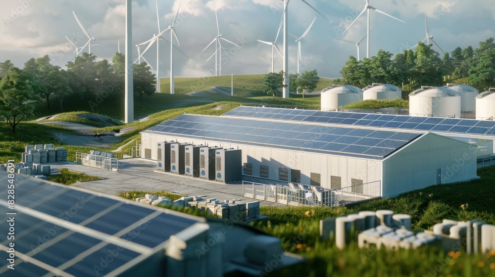 Foto de The concept involves an energy storage system based on hydrogen ...