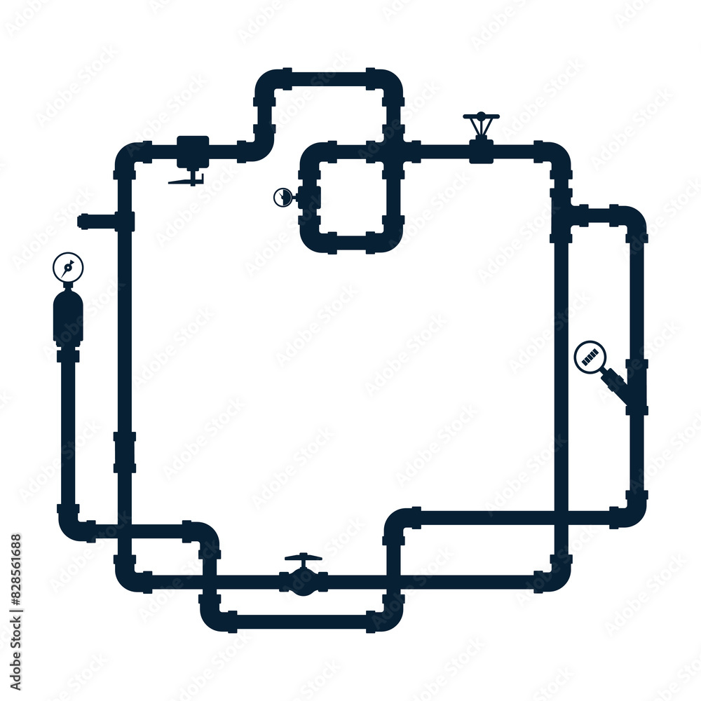 Water pipe system banner for plumbing. Design banner background for ...